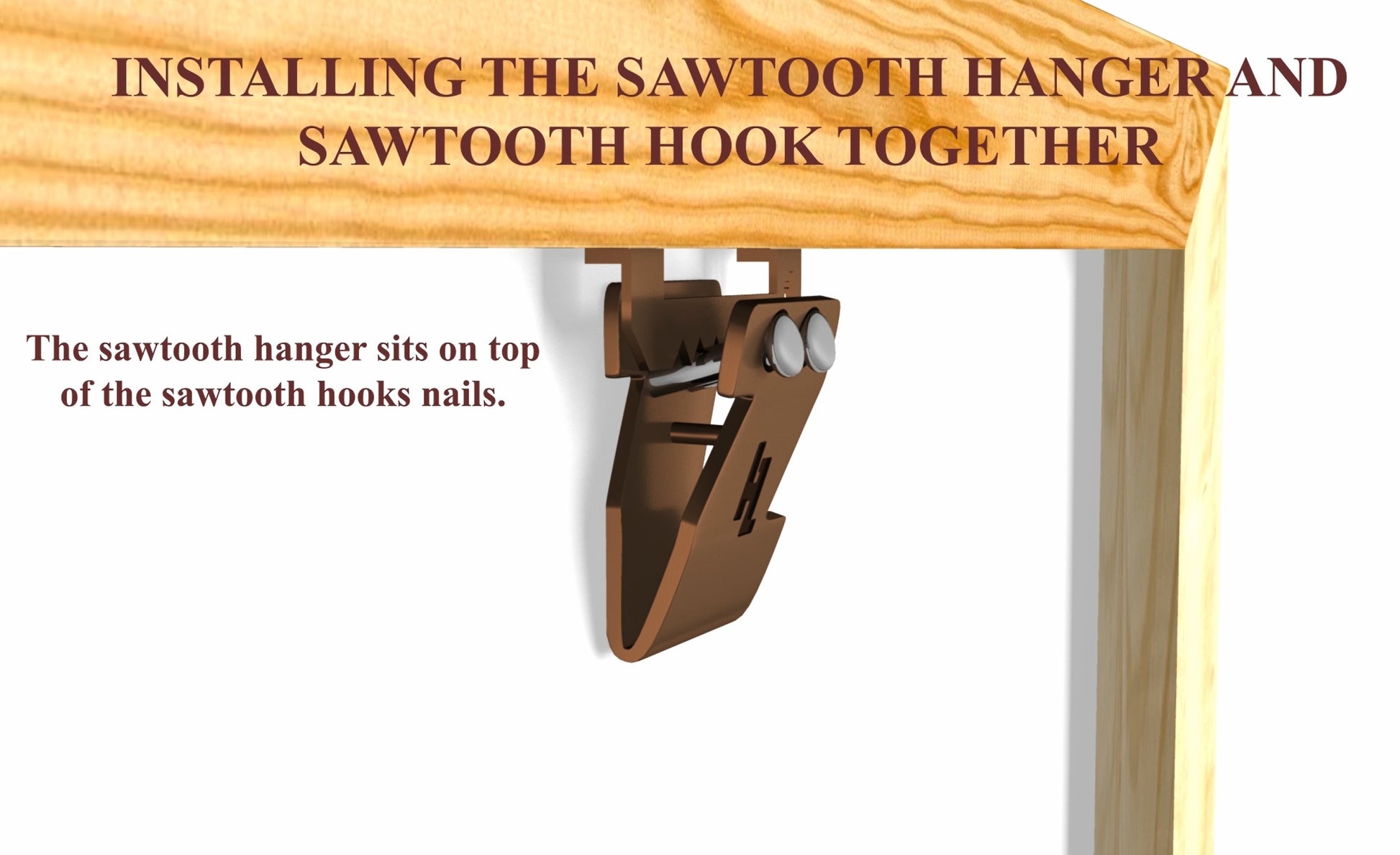 HangZ 15lb Canvas Sawtooth Hook Kit 34051